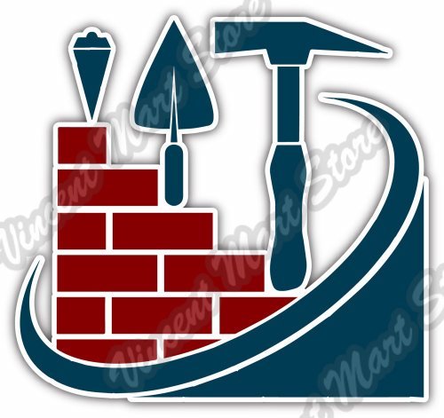 Construction Home Builder Brick Car Bumper Window Vinyl Sticker Decal 4 ...