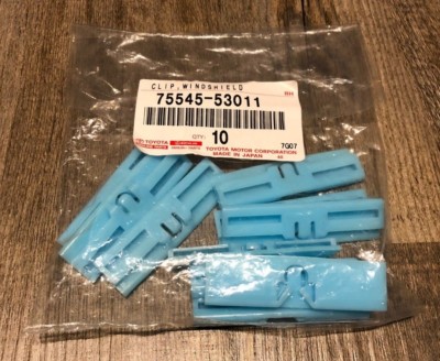 Genuine Lexus OEM Windshield Moulding Clips 10pcs Pack 75545-53011 ...