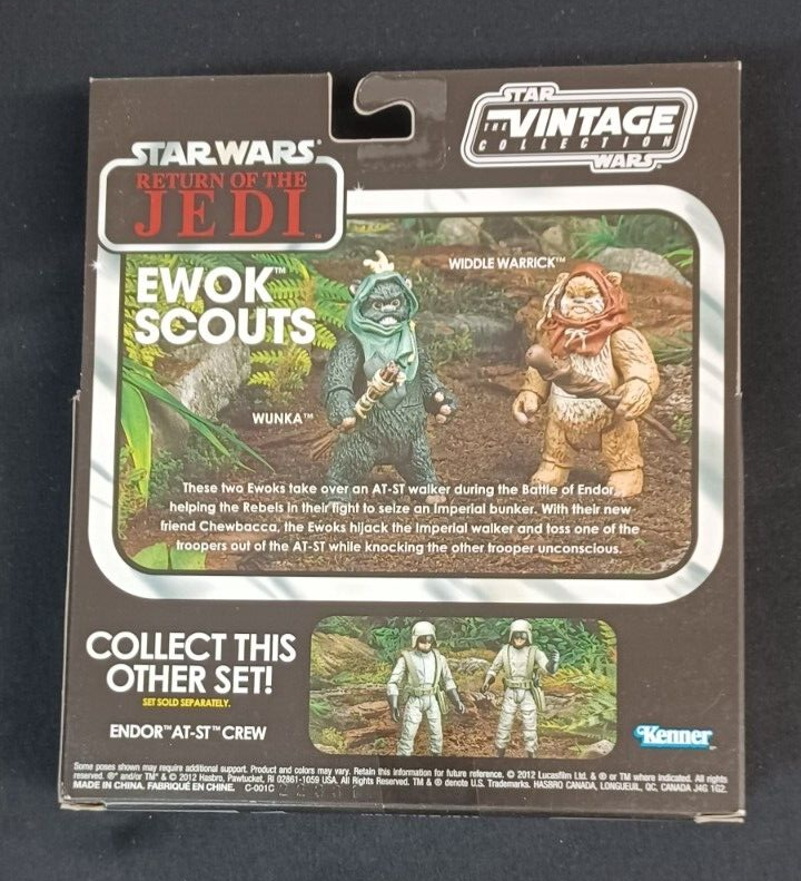 Hasbro Star Wars Endor Ewok Scouts Set Wunka Warrick The Vintage ...