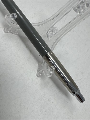 Vintage Parker Jotter Gray Ballpoint Pen 5" Brass Threads Arrow Clip ...
