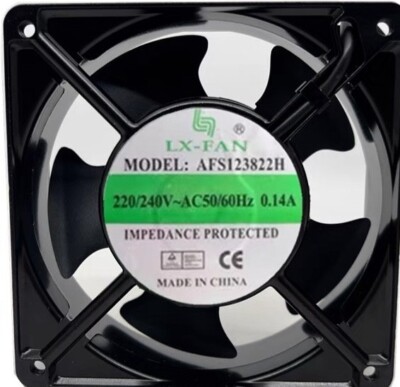 1 PCS LX-FAN Fan AFS123822H AC220V 12038 12cm 2 wire Cabinet fan ...