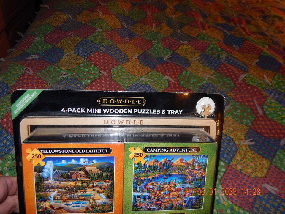 New Dowdle 4-Pack Mini Wood Puzzles Outdoor Adventures, 4 x 250 piece ...