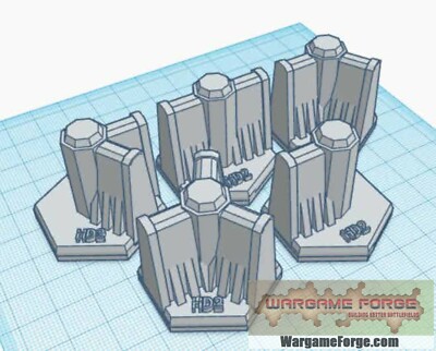 Anti-Mech Walls Magnetic Hex Tile Set | eBay