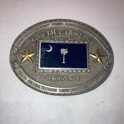 Oval SC Belt Buckle Confederate States History. Heavy Duty. | eBay