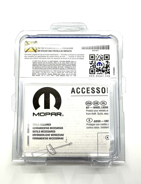 Wheel Lock Set Mopar 82214871 for sale online | eBay