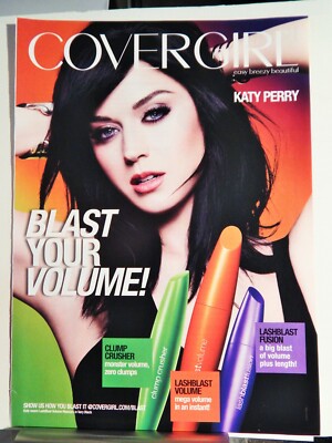 KATY PERRY FOR COVERGIRL COSMETICS FINE FASHIONS ORIG VTG 2014 ...