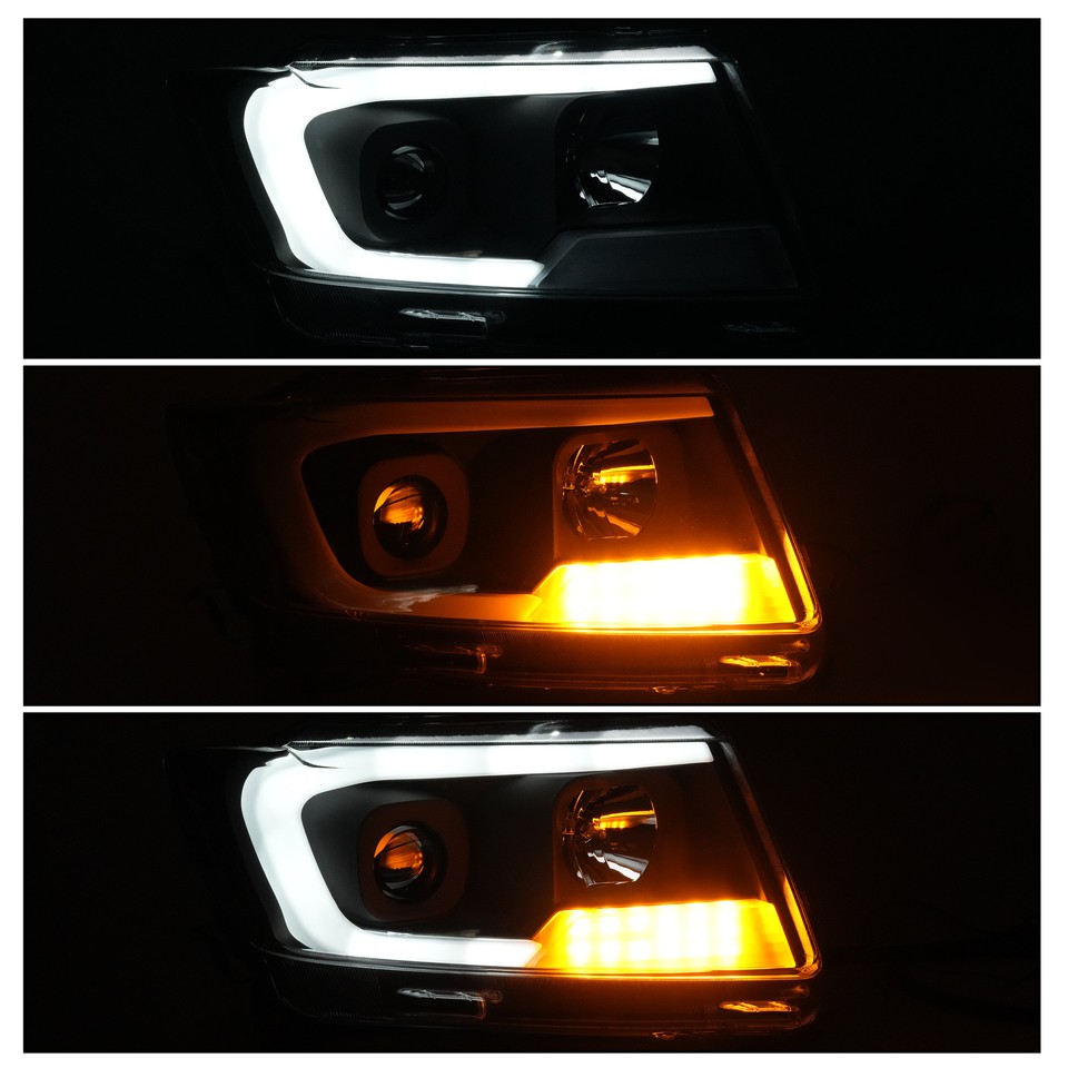 For Jeep Grand Cherokee 2011 2012 2013 LED DRL Projector Headlights # ...