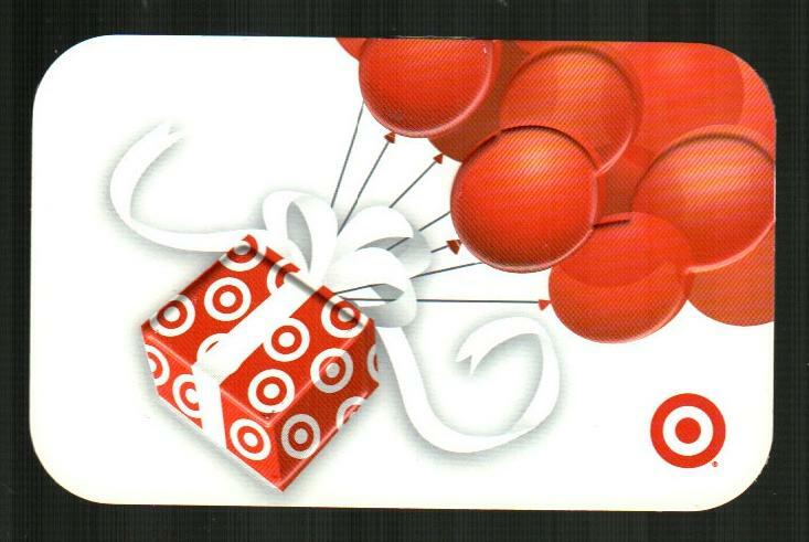 TARGET Gift Box and Balloons ( 2009 ) Textured Gift Card ( $0 ) | eBay