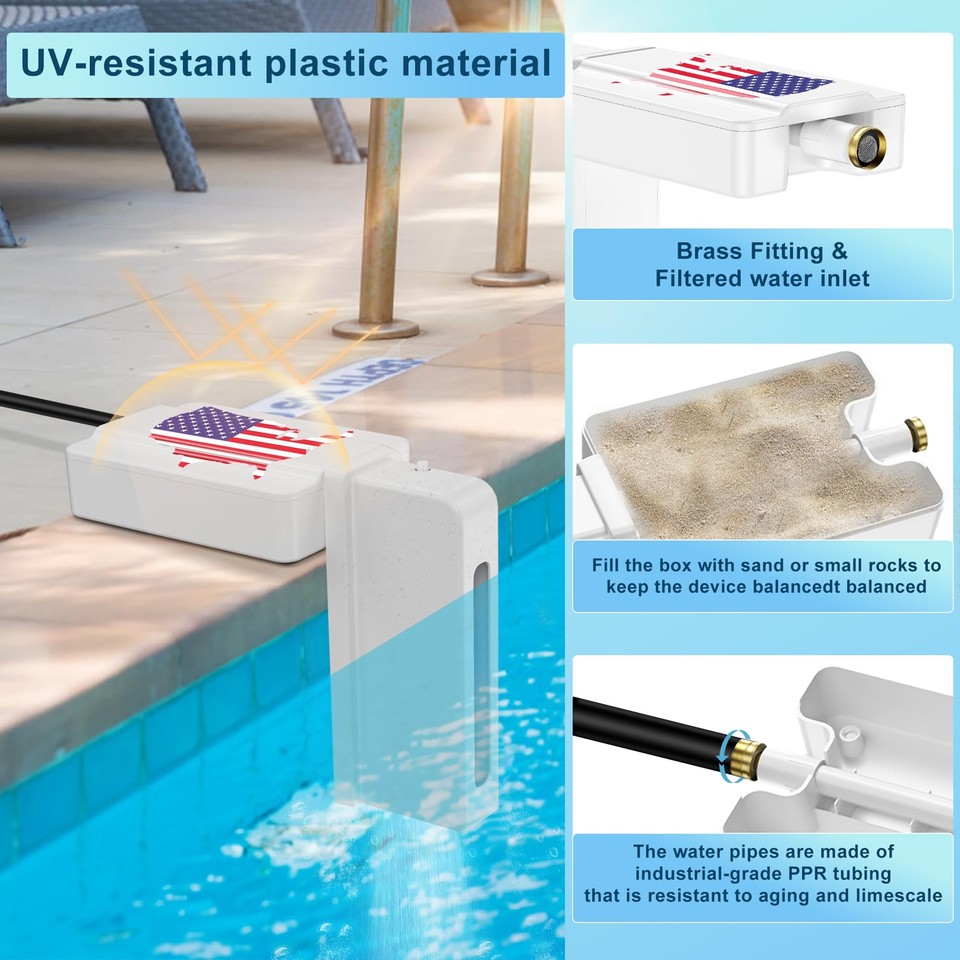 Caxendaz Pool Water Leveler Auto Fill, Automatic Pool Filler for ...