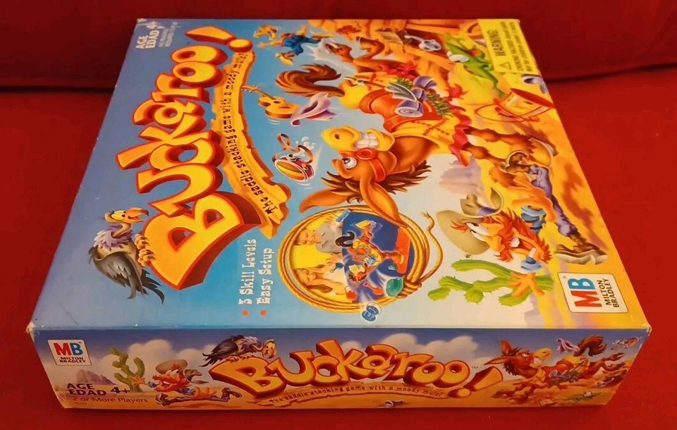 2004 Milton Bradley MB Buckaroo! Saddle Stacking Board Game COMPLETE | eBay