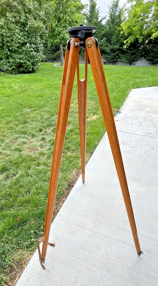 Vintage Dietzgen Wooden Surveying Transit Level Tripod | eBay