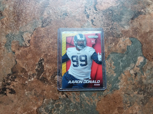 2014 PRIZM AARON DONALD RED & GOLD ROOKIE PRIZM CARD WITH COATING | eBay
