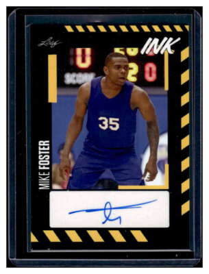MIKE FOSTER RC AUTO 2023 Leaf INK Autograph ROOKIE NBA G League ARC ID ...