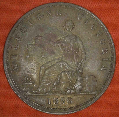 1858 Australia Token Peace and plenty (J0275) | eBay