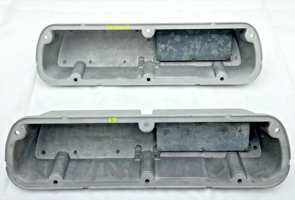NOS Cobra Powered by Ford Valve Covers 289 302 351 Windsor Baffles Fins ...