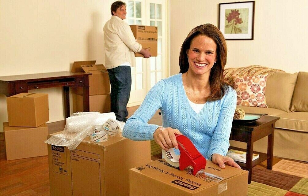 3M Scotch Packaging Tape Hand Dispenser - DP300-RD Packing Sealing Roll ...