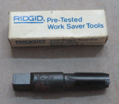 New Ridgid 1/8-27 NPT HSS 4-Flute Pipe Tap -USA rigid | eBay