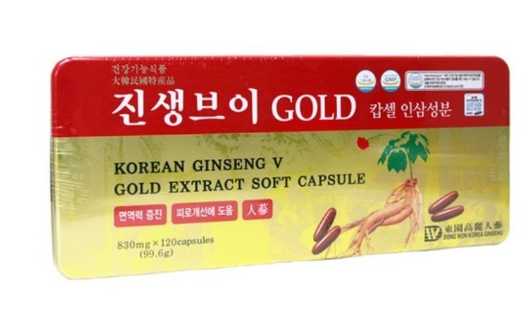 KOREAN GINSENG V ANTLER EXTRACT SOFT CAPSULE 830mg x 120 tablet (99.6g ...