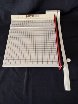 Vintage Boston 2612 Heavy Duty 12” Guillotine Style Paper Cutter Made ...