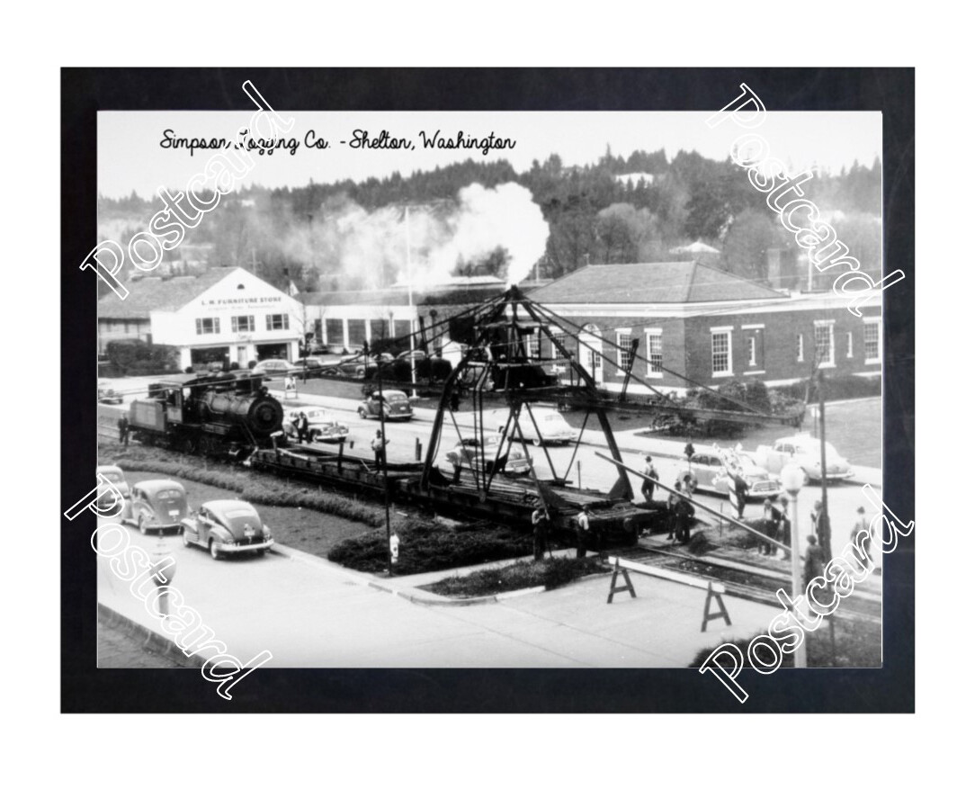 Historic Simpson Logging Co. - Shelton, Washington Train Postcard 2 | eBay