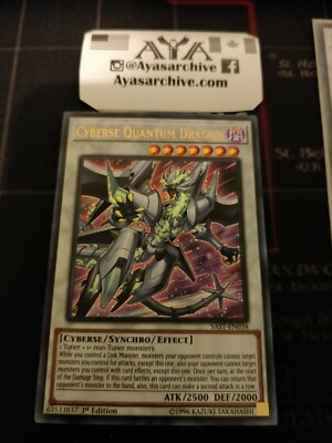 CYBERSE QUANTUM DRAGON - 1ST ED ULTRA RARE NM SAST-EN038 - YUGIOH A+ ...