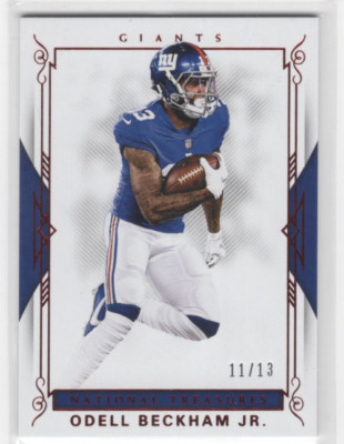 2017 Panini National Treasures Red Jersey Number #78 Odell Beckham Jr ...
