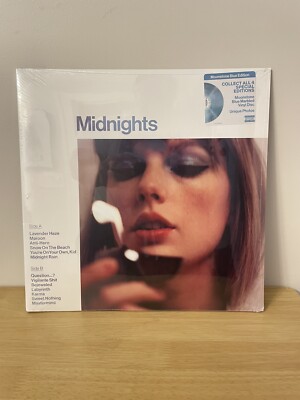 Midnights (Moonstone Blue Edition) by Taylor Swift (Record, 2022 ...