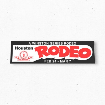 Houston Rodeo 1982 Bumper Sticker - TEXAS Cowboy Country - Vinyl Decal ...