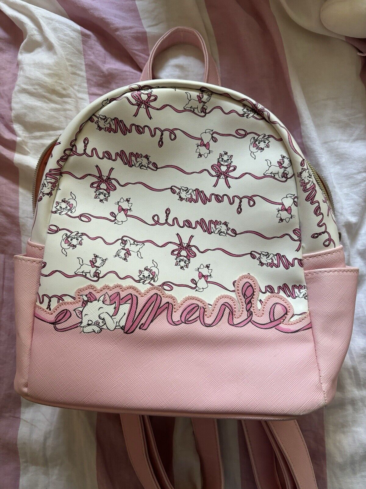 Dani Disney Aristocats Marie Pink Ribbon Mini Backpac… - Gem