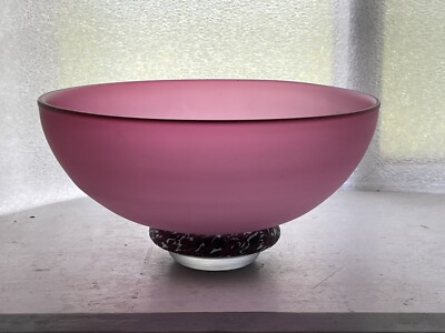 Nice Studio Art Glass Bowl Paul Barcroft British Hothouse & Denby | eBay