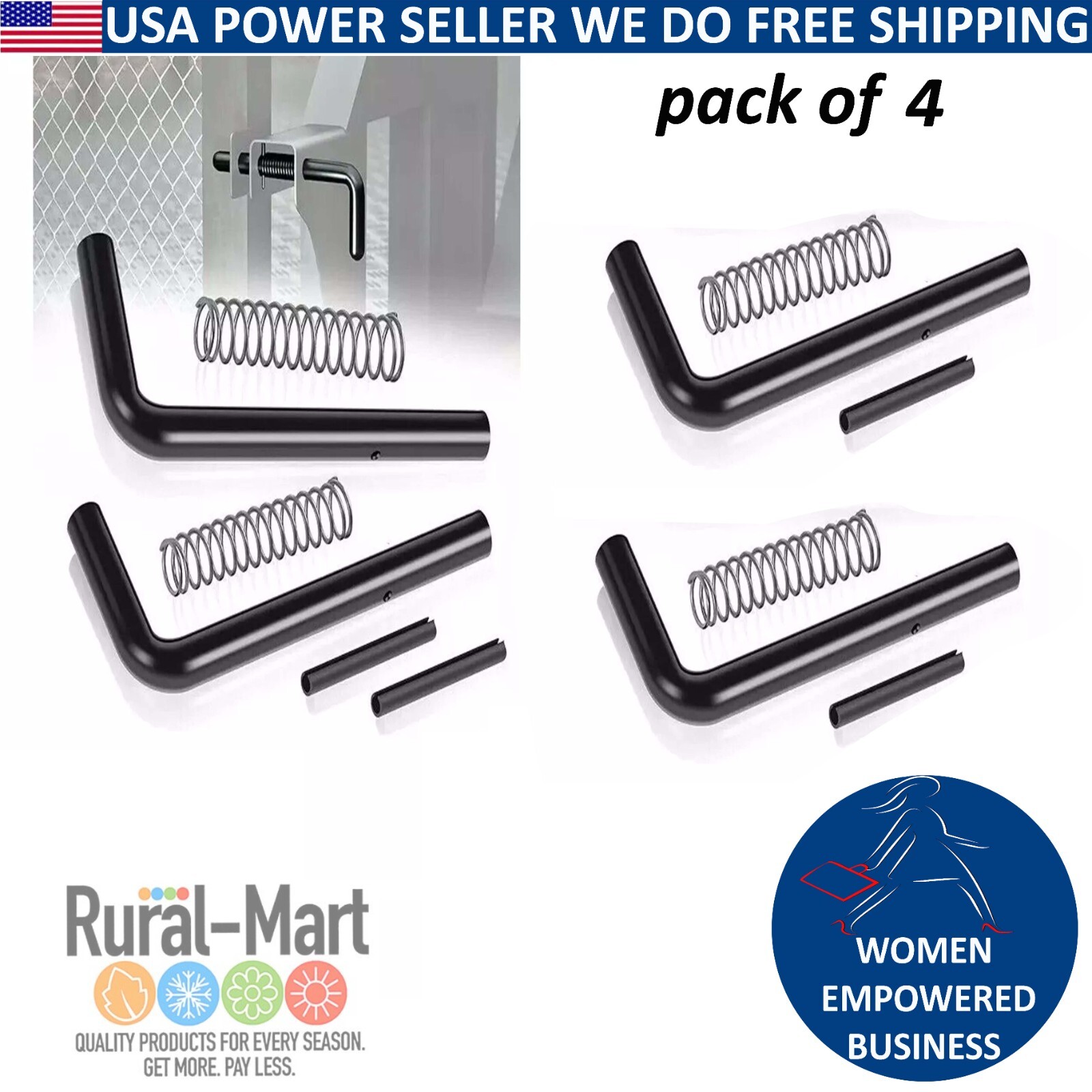 Trailer Gate Spring Latch Kit 819T For Carry-On Utility Trailers-4PACK ...