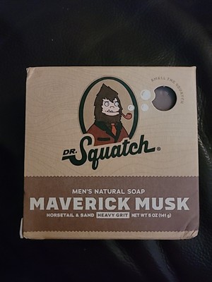 Dr. Squatch Mens Natural Soap Maverick Musk Horseradish Tail Heavy Grit ...