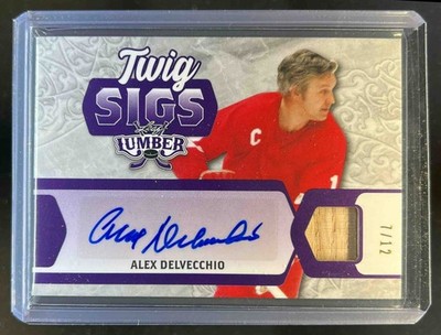 2022 Lea Lumber Alex Delvecchio Twig Sigs Stick Auto Autograph #7/12 | eBay