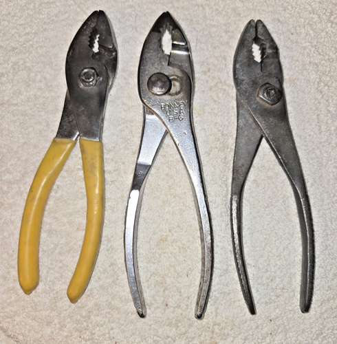 Vintage Lot of 3 Slip -Joint Pliers Including Bonney B6 6.5" Long | eBay
