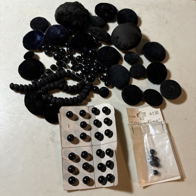 Buttons - Victorian Mourning Buttons
