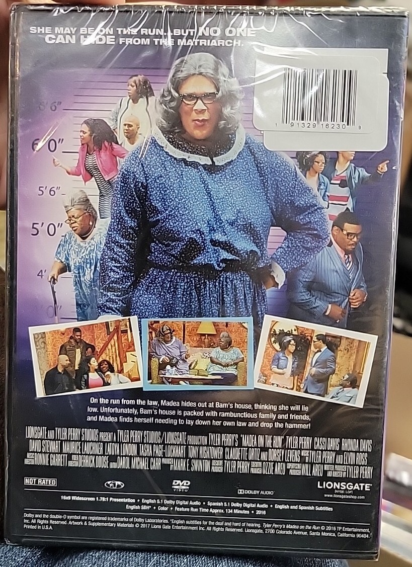 Madea On The Run - Tyler Perry (DVD, 2016) Brand New Sealed | eBay