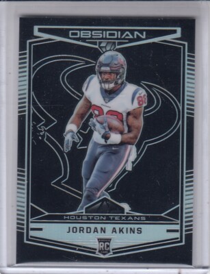 JORDAN AKINS 2018 Panini Obsidian #188 RC 100/100 Texans | eBay