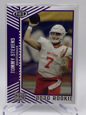 2020 Sage Hit Premier Draft Tommy Stevens #65 RC Mississippi St | eBay