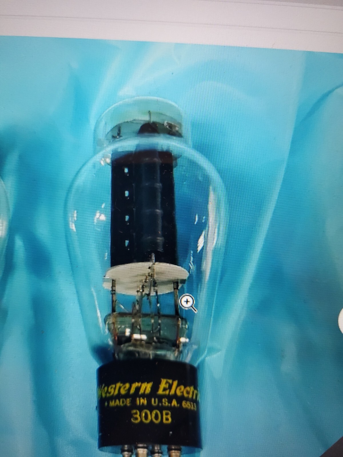 Excellent strong 1965 Western electric Black Plate DD Getter 300B Tube ...