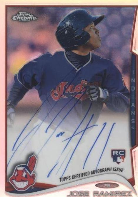 2014 Topps Chrome - Jose Ramirez #45 Image Variation Refractor Rookie ...