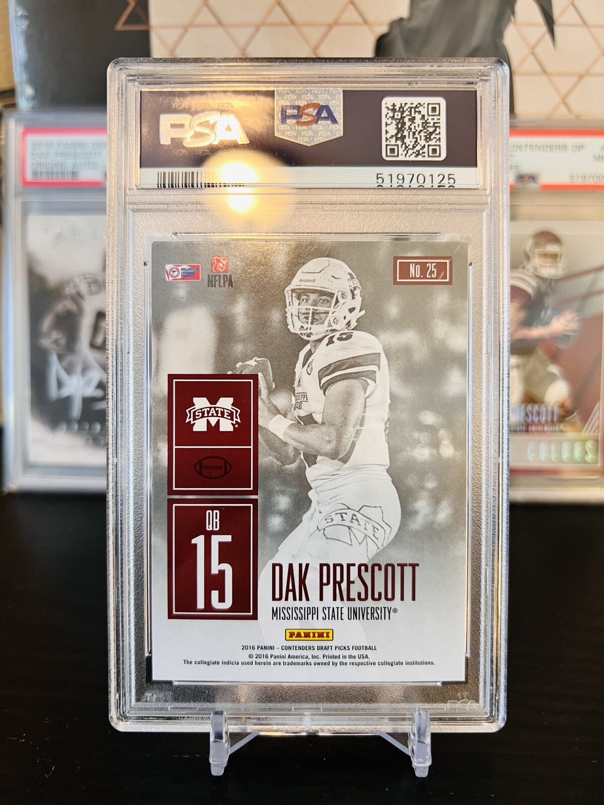 ⭐️ DAK PRESCOTT 2016 CONTENDERS GAME TICKETS #25 PSA 9 RC DRAFT PICK 🔥 ...