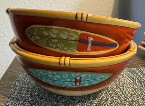 Two Soup / Cereal Bowl - Vintage Surf by Clay Art Surfboards, Car ...