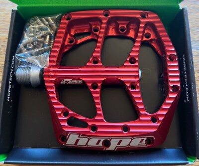 Hope F20 Flat Platform MTB Enduro DH Pedals Red Only (Brand New) | eBay