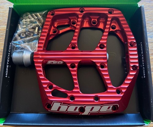 Hope F20 Flat Platform MTB Enduro DH Pedals Red Only (Brand New) | eBay