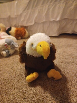 Webkinz GANZ 8” American Bald Eagle Plush Retired HM214 Stuffed Animal ...