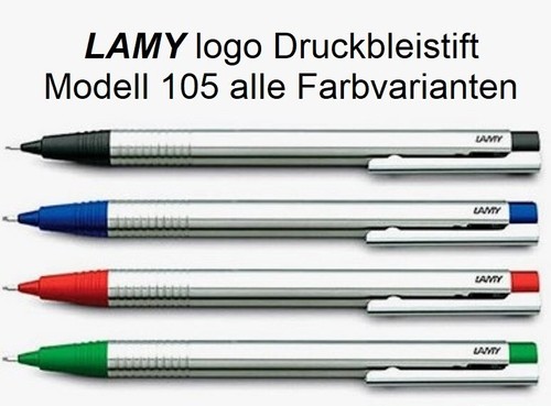 LAMY logo 105 Druckbleistift 0,7mm Edelstahl rundmattiert alle ...