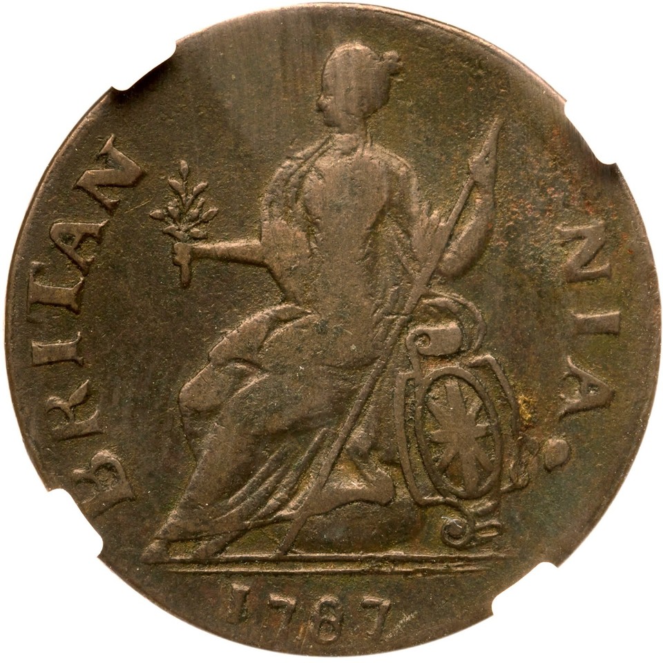 1787 V 17-87A R-2 NGC VF 35 Machin's Mills Colonial Copper Coin | eBay