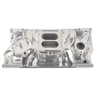 Polished Aluminum Intake Manifold for SBC Small Block Chevy Vortec 350 ...