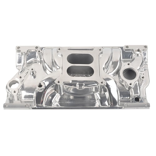 Polished Aluminum Intake Manifold for SBC Small Block Chevy Vortec 350 ...
