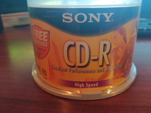 Sony CD R High Speed Blank Discs 80 min 700 mb 1x-48x 50 Pack ...